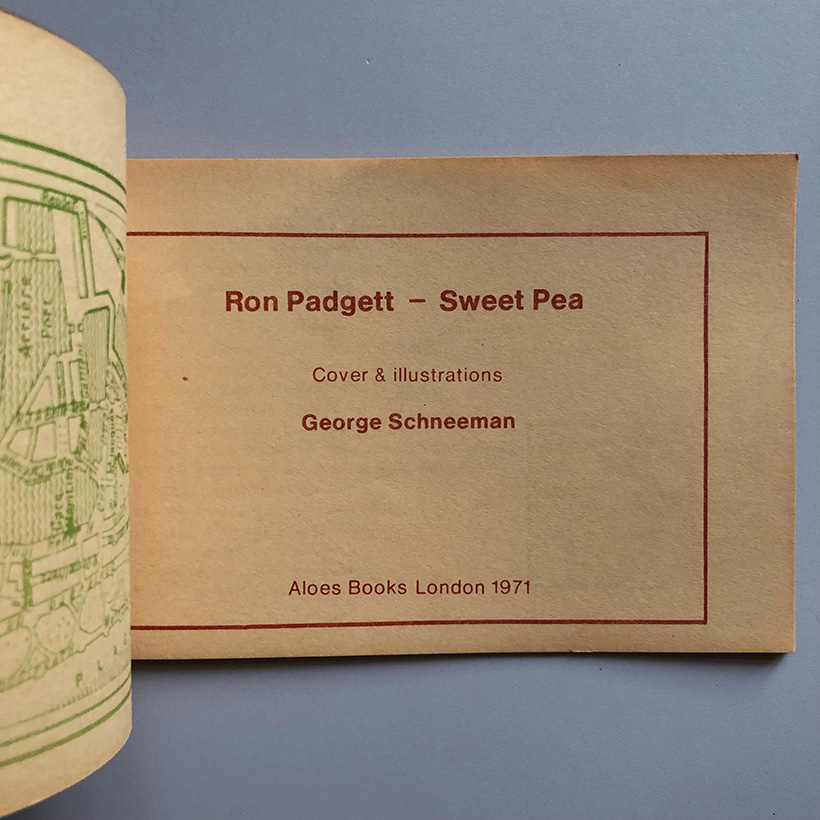 New Collectible: Ron Padgett – Sweet Pea | Sea Urchin Editions